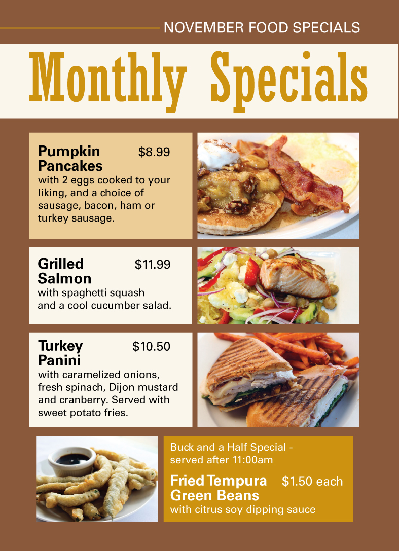 November Food Specials For MacKenzie s Sports Bar Grille Haggin Oaks November Food Specials For MacKenzie s Sports Bar Grille Haggin Oaks