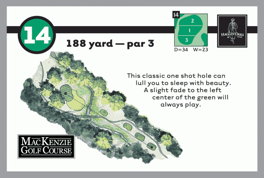 Alister MacKenzie Hole by Hole - Haggin Oaks