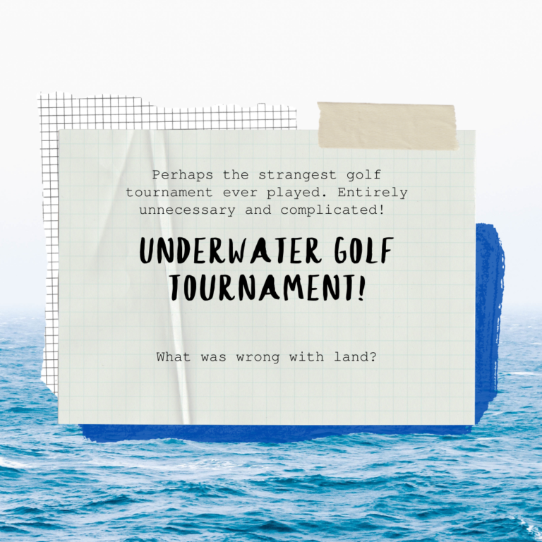 Underwater Golf Tournament - Haggin Oaks