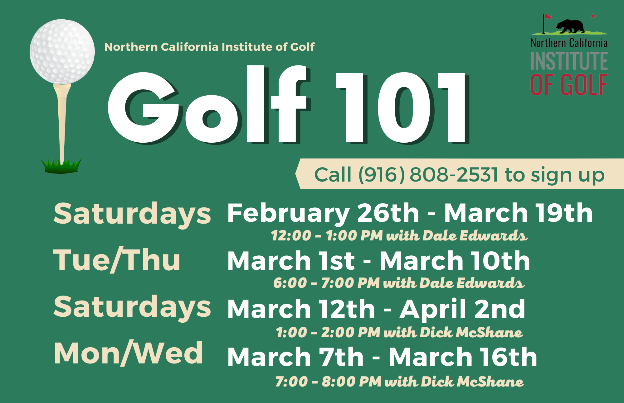 Golf-101 - Haggin Oaks