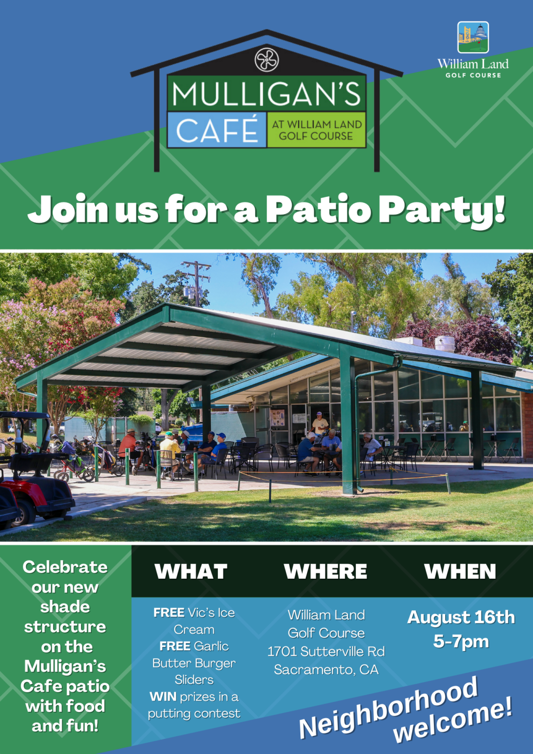 William Land Celebrates Its New Shade Structure & You're Invited!