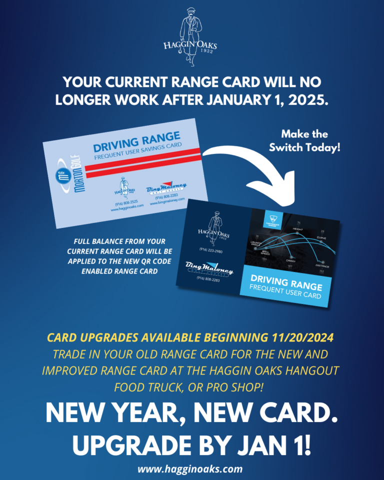 New Driving Range Cards at Haggin Oaks & Bing Maloney! - Haggin Oaks