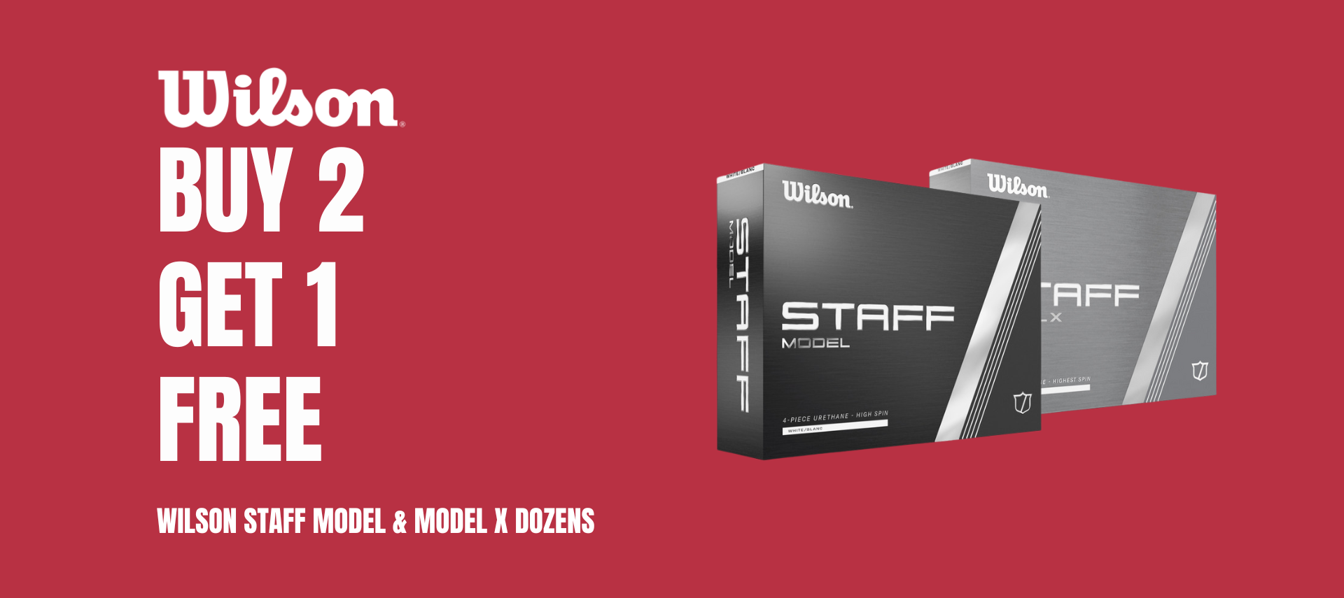 Purchase Two Wilson Staff Golf Ball Dozens and Get a One Dozen FREE ...