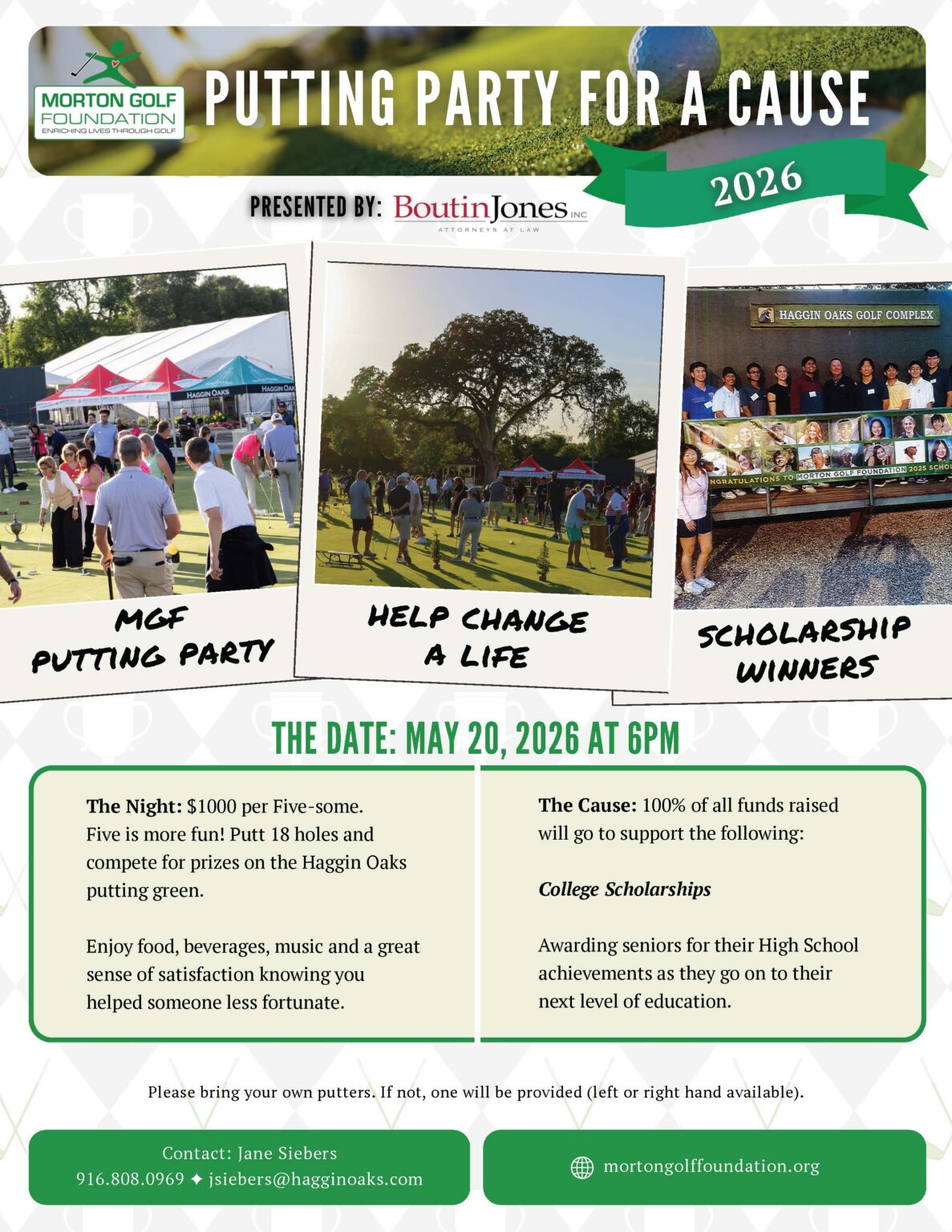 The Putting Party for a Cause Returns to Haggin Oaks in 2026 - Haggin Oaks